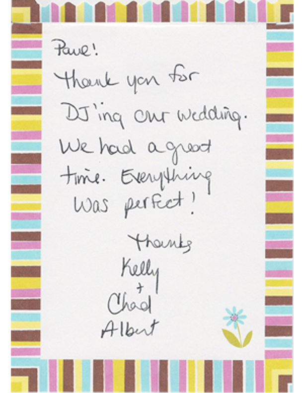 Lightning Sound Thank You Notes